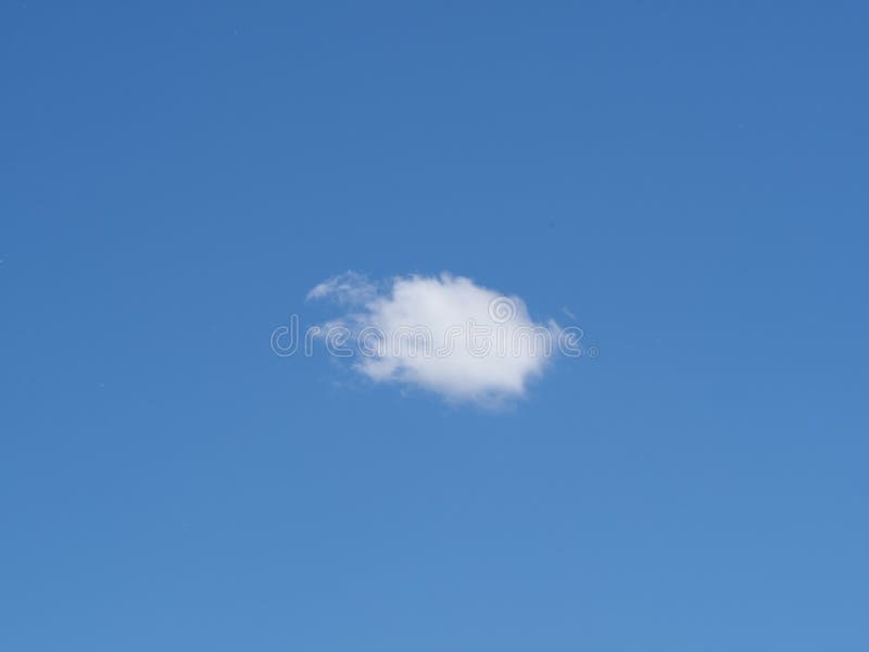 Lonely cloud stock image. Image of clear, nature, space - 197857