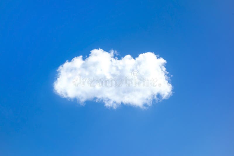 Lonely Cloud Clear Sky stock image. Image of single, heavenly - 46974613