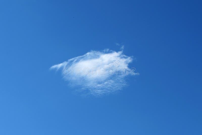 Lonely cloud in the sky stock photo. Image of cloudscape - 162494664