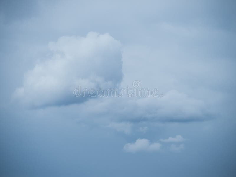 Lonely Cloud before a Cloudy Sky Stock Image - Image of outdoors ...