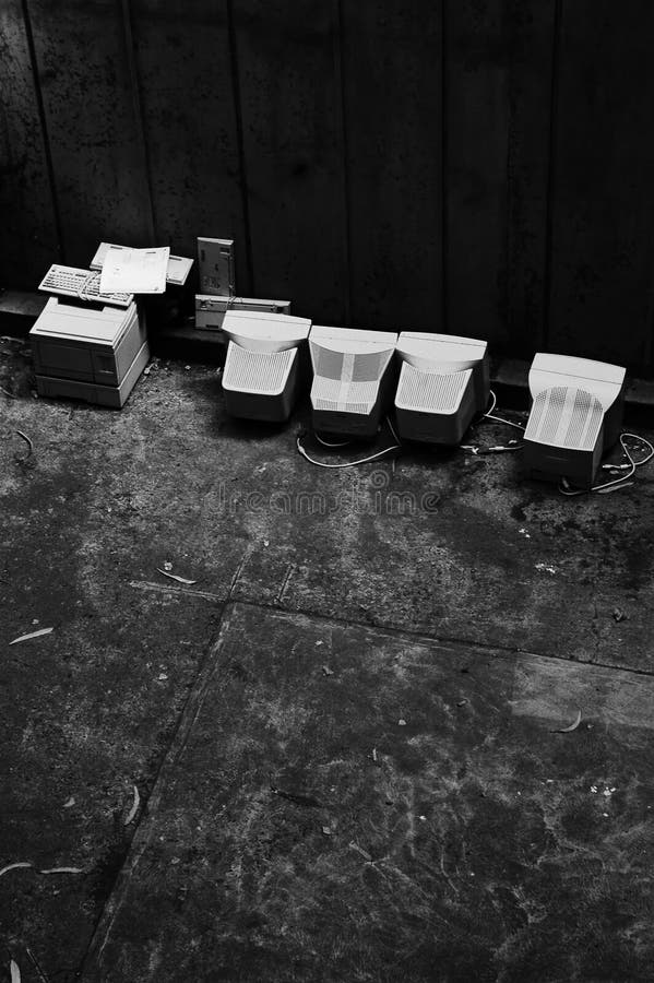 Lonely computers stock photo. Image of lonely, keyboard - 1656026