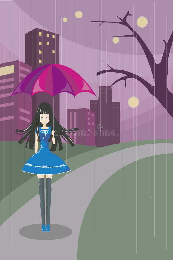 Lonely Girl Walking Stock Illustrations – 168 Lonely Girl Walking Stock ...