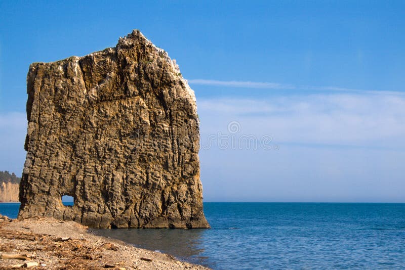Lonely flat rock stock photo. Image of apostle, lonely - 5303512