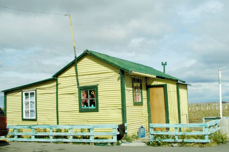 Lonely house near the road stock image. Image of england - 76610035