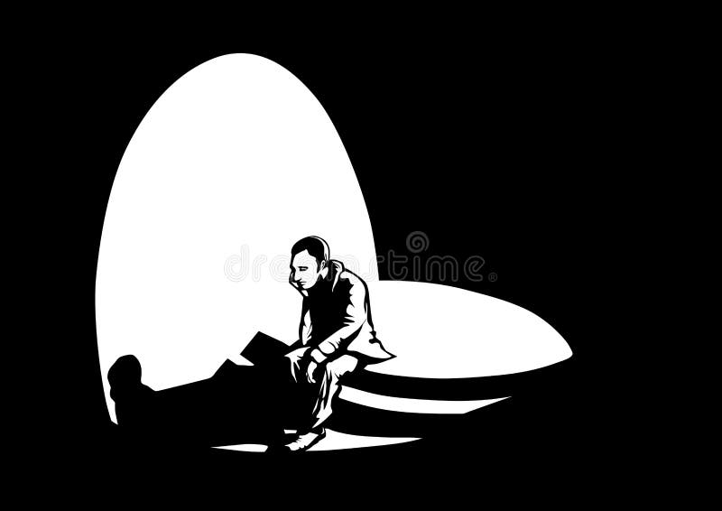 Lonely Man Stock Illustrations – 5,846 Lonely Man Stock Illustrations ...