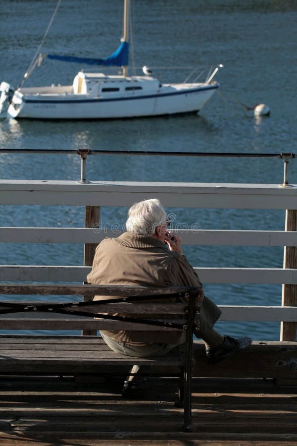 Lonely Man stock image. Image of sailing, meditate, sail - 1711647