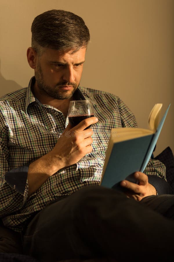 Lonely man s free time stock photo. Image of drink, apartaments - 55329024