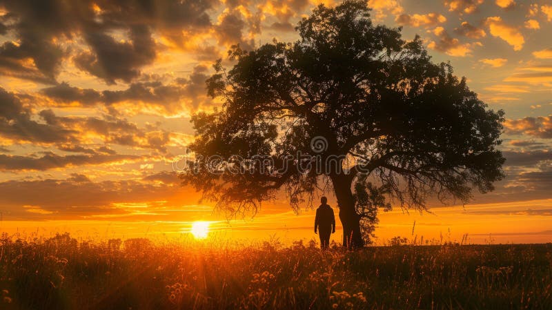 Lonely Man Under Tree Stock Illustrations – 145 Lonely Man Under Tree ...