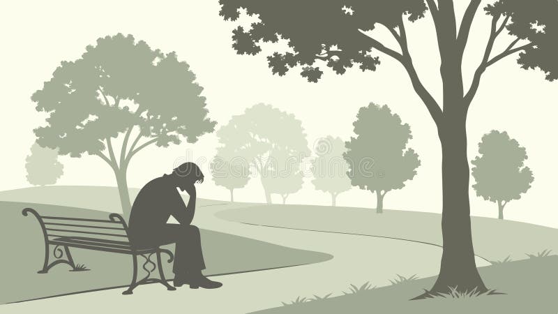 Man Sitting Tree Under Stock Illustrations – 987 Man Sitting Tree Under ...