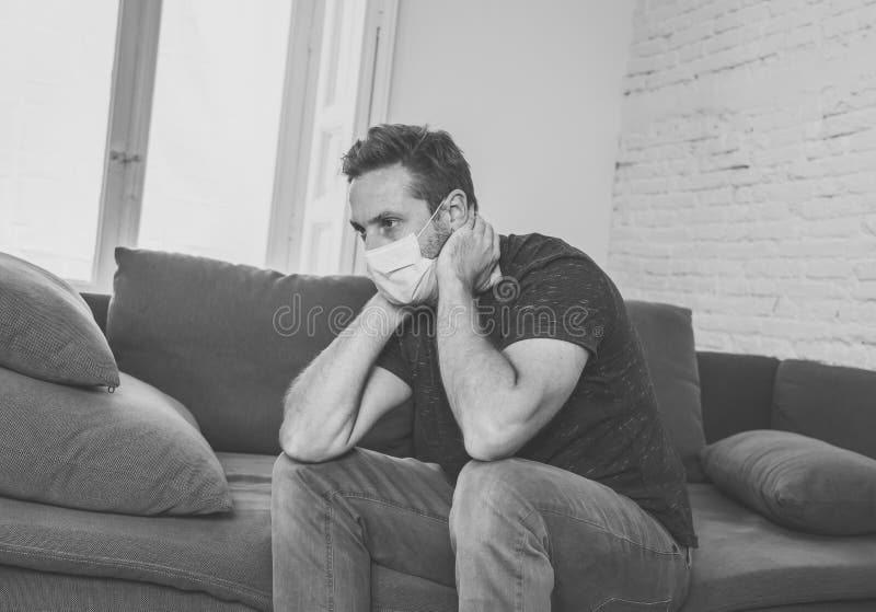 Lonely Man Suffering from Depression at Home during Coronavirus ...