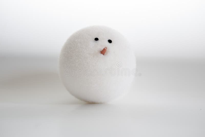 Snowball on White Isolated Background Stock Image - Image of message ...
