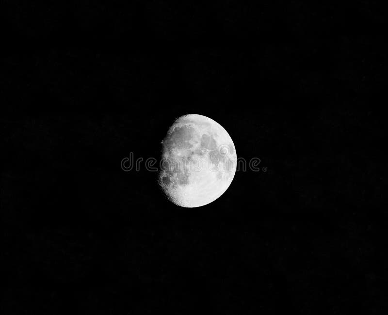 Lonely Moon in a Dark Night Stock Image - Image of passion, good: 70052829