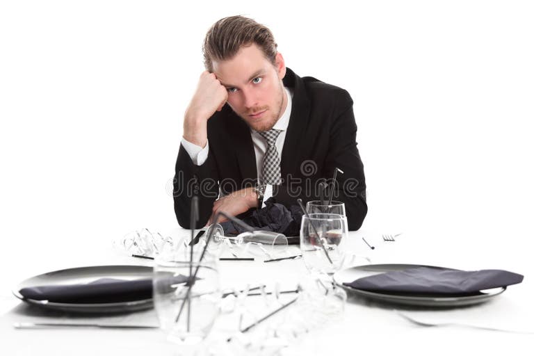 Lonely party guy stock photo. Image of indoors, head - 27691084