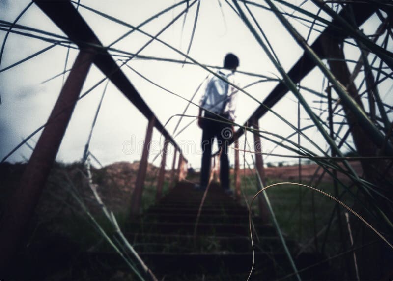 Lonely stock image. Image of riverfront, lonely, person - 125613845