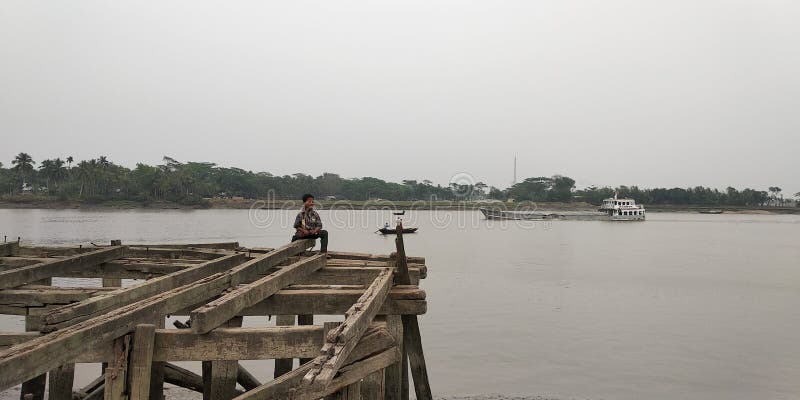 Lonely River editorial stock image. Image of lonely - 113461754