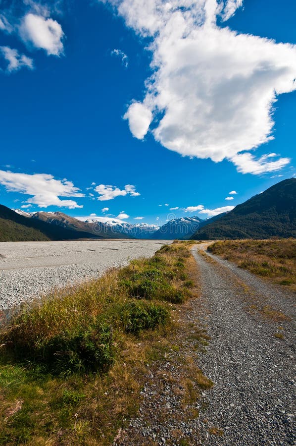 Lonely Road in South Island Stock Photo - Image of fresh, nature: 39240958