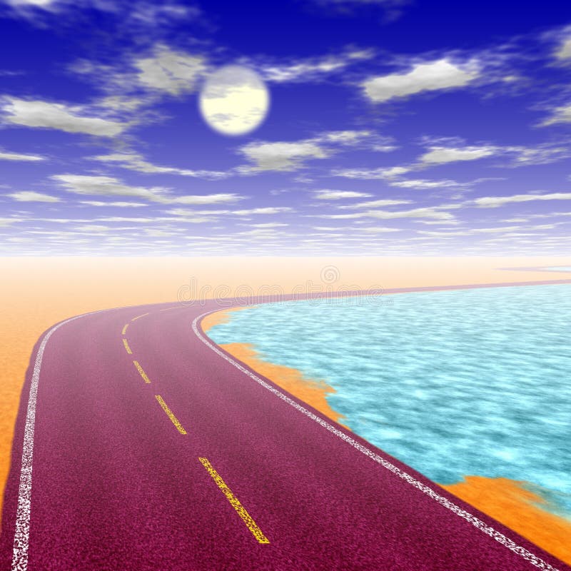 Road to nowhere stock illustration. Illustration of desperate - 33596504