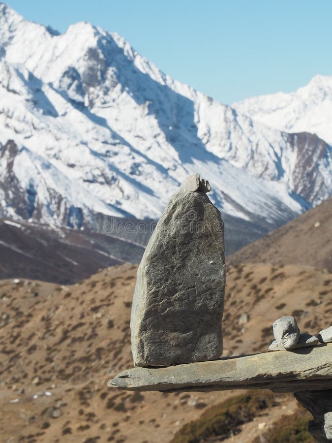 A lonely rock stone stock image. Image of stone, lonely - 277250483