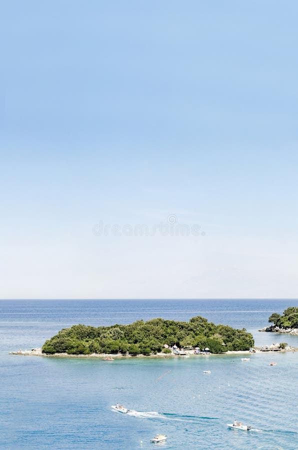 Lonely sea island stock image. Image of nature, edge - 89543201
