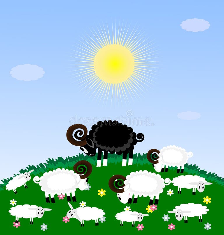 Green Sheep Stock Illustrations – 23,197 Green Sheep Stock ...
