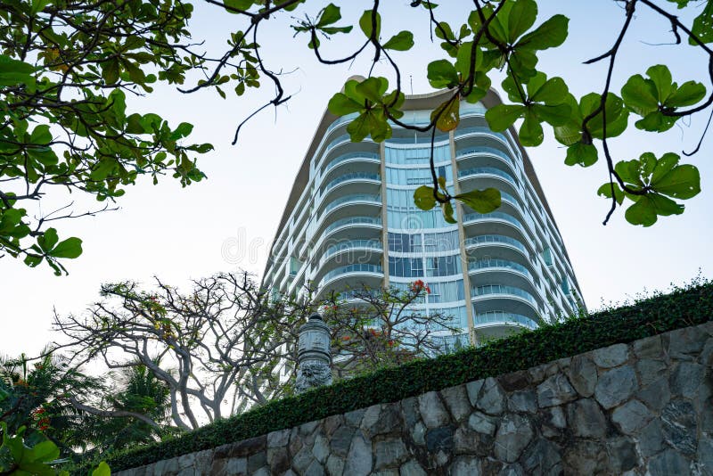 Lonely Skyscraper Building stock photo. Image of high - 282695940
