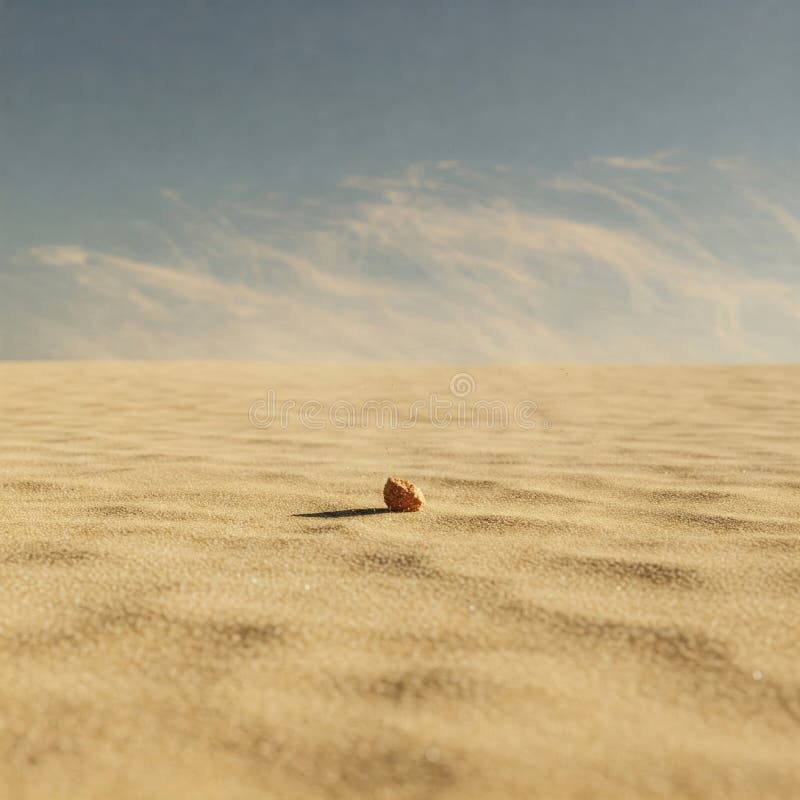 Lonely Stone Desert Under Bright Sky Stock Photos - Free & Royalty-Free ...