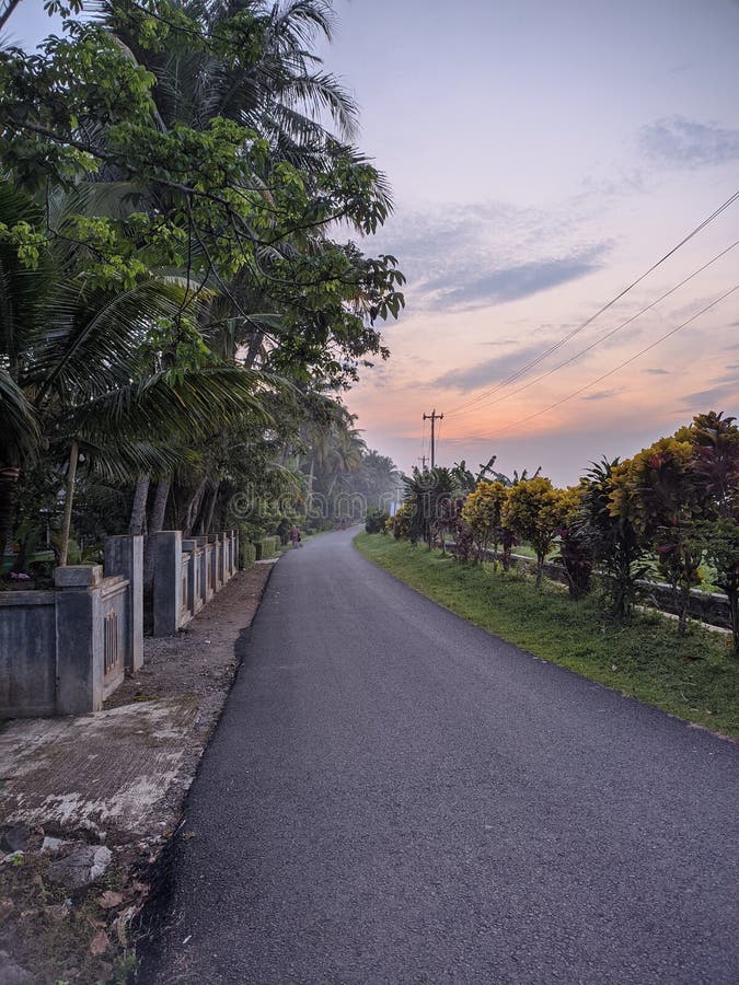 Lonely Street in the Morning Stock Image - Image of road, lonely: 250080205