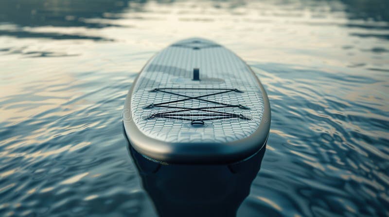 Lonely Sup Board on the Sea on Floating Background Stock Photo - Image ...