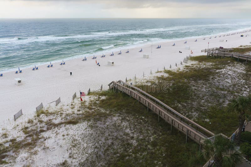A Lonely White Sand Beach with Dunes and an Architectural Design for a ...