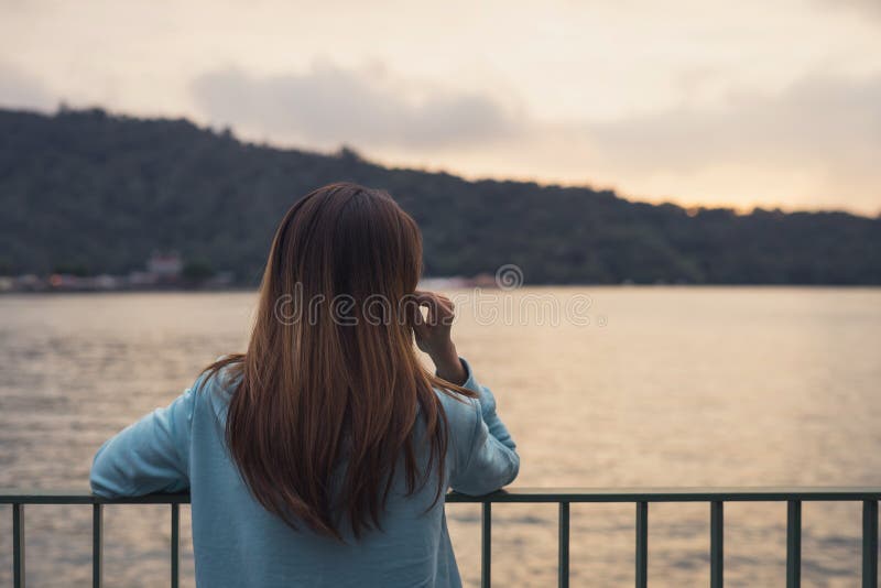 Absent-minded woman stock image. Image of posing, caucasian - 7129147