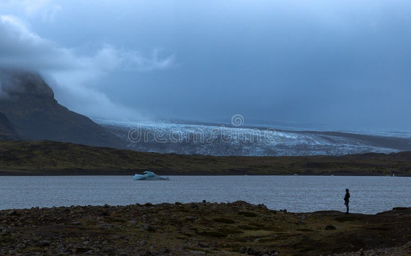 Loner. stock image. Image of loner, land, person, coast - 102885625