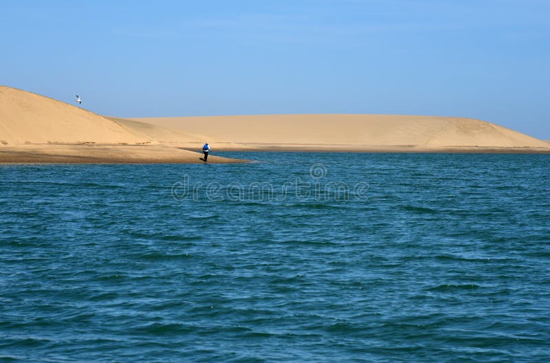 Hiking between the Sea and the Desert Stock Image - Image of africa ...