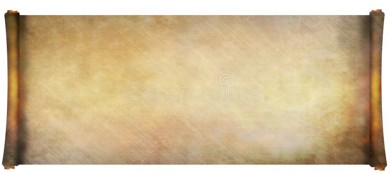 Long ancient scroll stock illustration. Illustration of grungy - 4499037