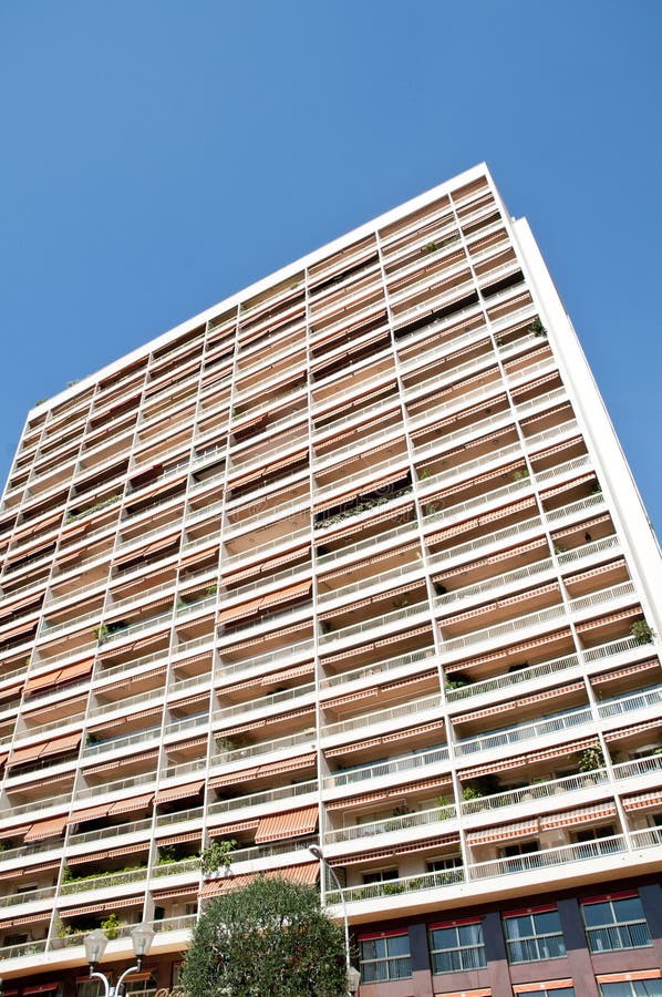 Long Apartment Hallway stock image. Image of building - 144072661