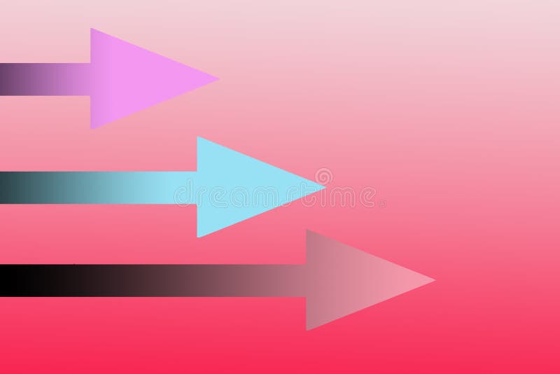 Long Arrows Pointing on Green Background. Arrow Design Elements, Simple ...