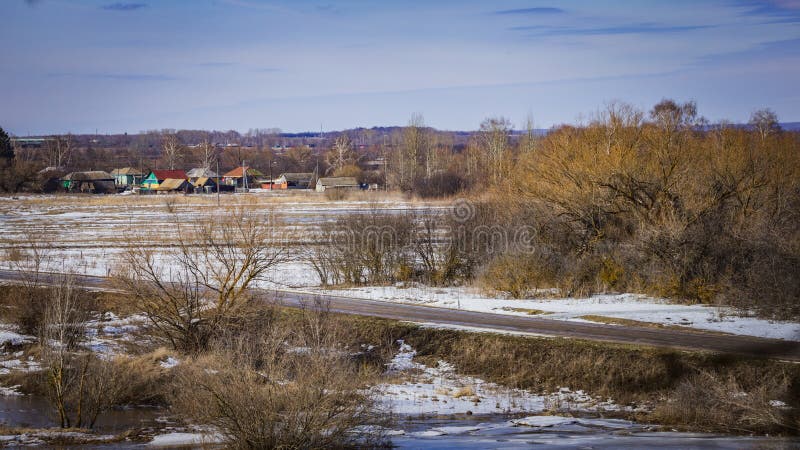 The Long-awaited Spring in the Countryside Stock Photo - Image of ...
