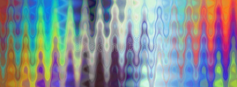 Long Banner. Abstract Clouded Dark Rainbow Background, Psychedelic ...