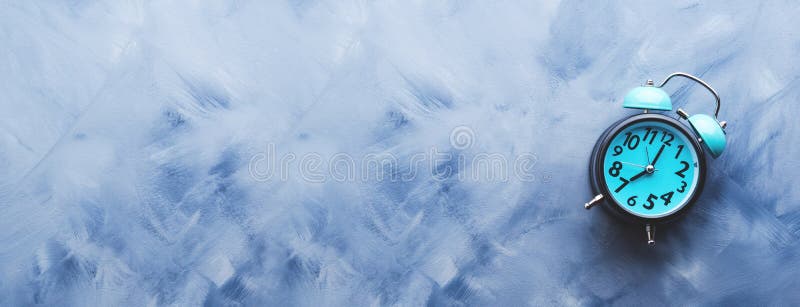 Long Banner with Alarm Clock Stock Photo - Image of concept, banner ...