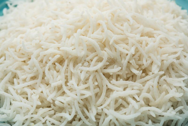 Boiled Indian Basmati Rice Served in a Bowl Stock Image - Image of ...