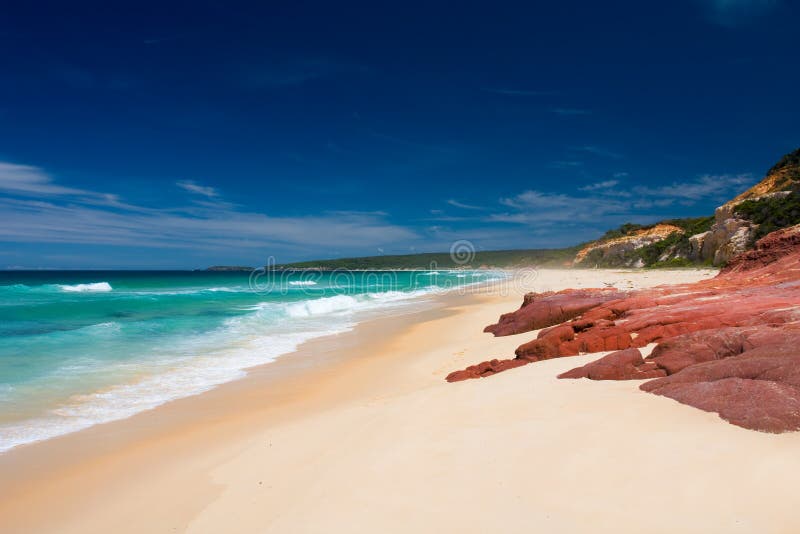 Short Point Beach in Australia Stock Photo - Image of holiday ...