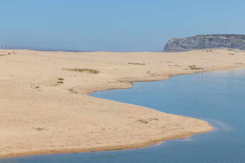 Long Beach on Atlantic Ocean Coast Stock Photo - Image of shore ...