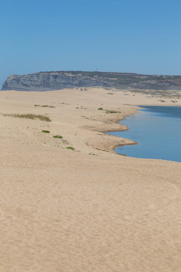 Long Beach on Atlantic Ocean Coast Stock Photo - Image of resort ...