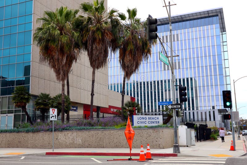 Long Beach, California: City of LONG BEACH Civic Center Editorial Photo ...