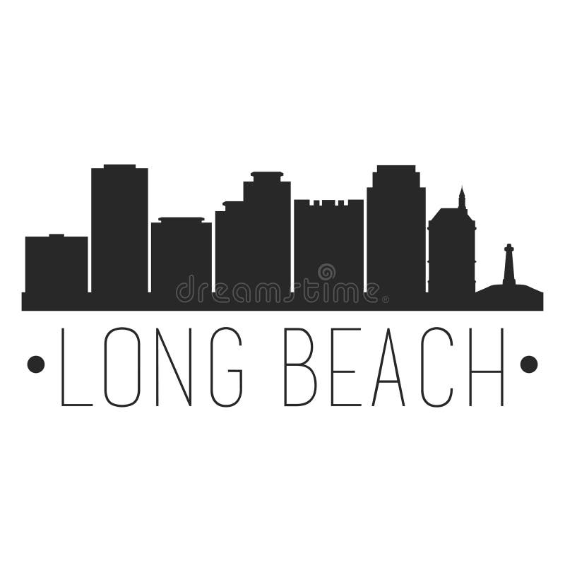 Long Beach California United States of America USA Icon Vector Art ...