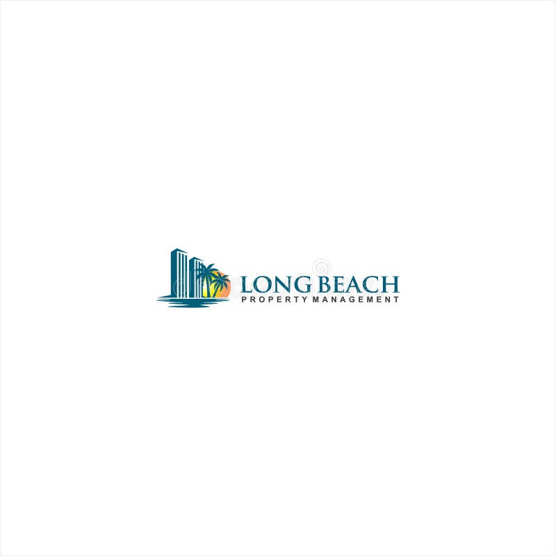 Long Beach Logo Template Design Stock Vector - Illustration of logo ...