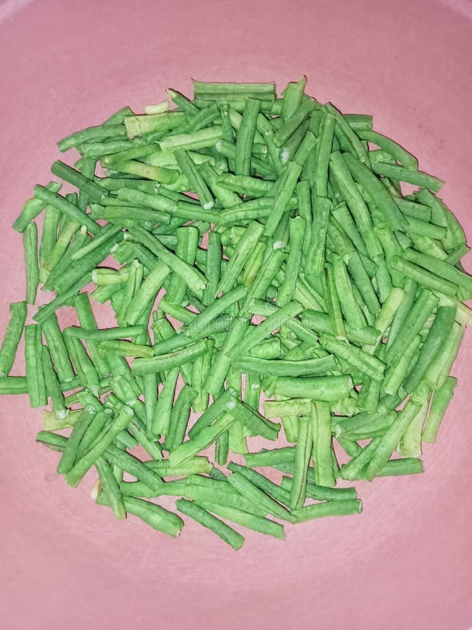 Long Beans that Have Been Cut for Vegetable Processing Stock Photo ...