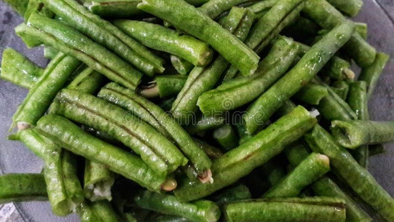 Long Beans with Natural Green Ready To Cook Stock Photo - Image of ...