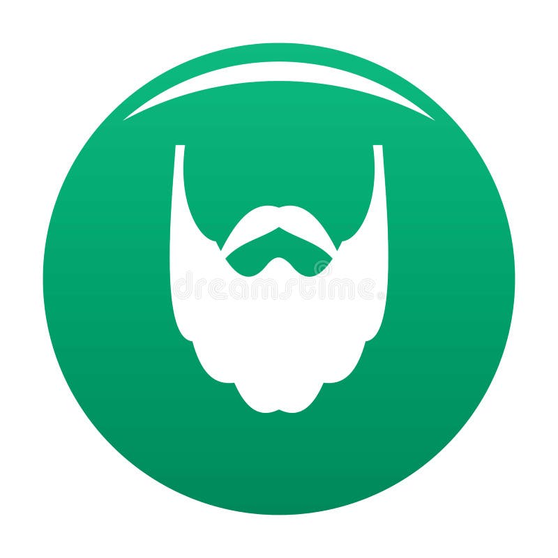 Beard Icon Vector Isolated Flat Vector Illustration for Web Stock ...