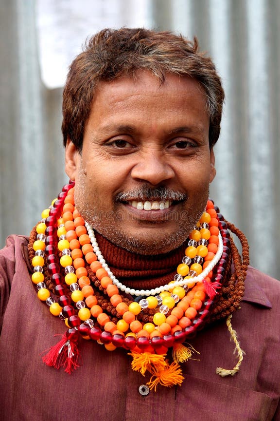Baba wearing Rudraksh editorial stock photo. Image of mala - 20609833