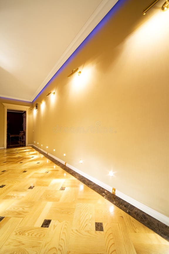 Long and Beautiful Corridor Stock Image - Image of home, long: 11655519